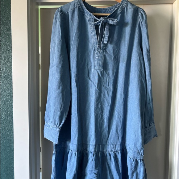 LOFT | Dresses | Loft Blue Mini Dress | Poshmark
